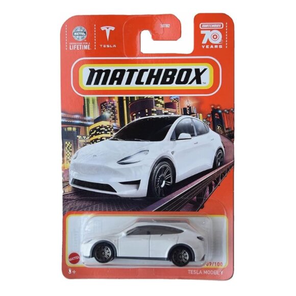 Mattel | Toys | Matchbox Tesla Model Y 7 Years 8900 White | Poshmark